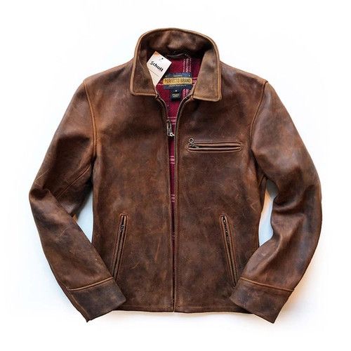 Schott Schott P673 Storm Oiled Cowhide Leather Jacket S | Grailed