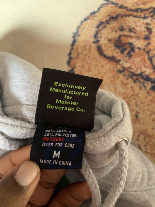 Vintage grey Monster Energy hoodie | Grailed