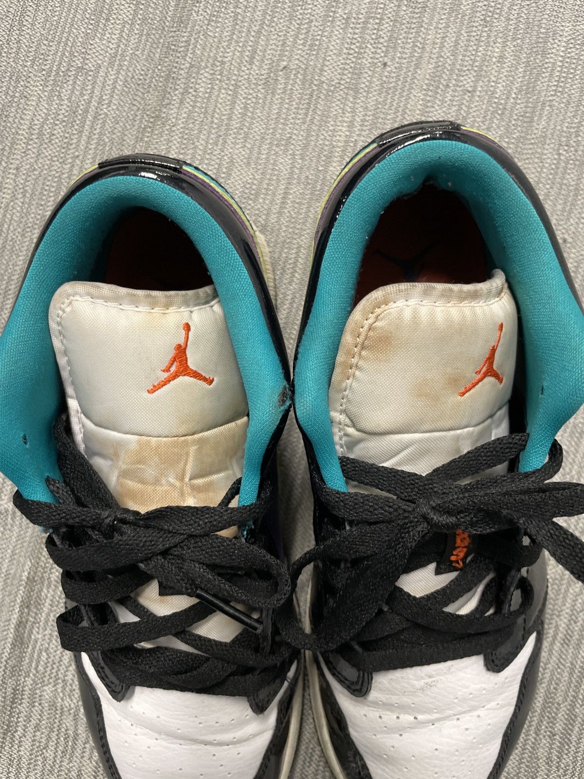 Nike Jordan 1 Low Black Turbo Green Court | Grailed