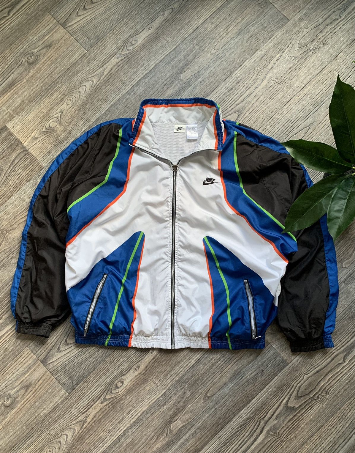 Nike × Streetwear × Vintage NIKE VINTAGE RARE SWOOSH STRIPE TRACK TOP ...