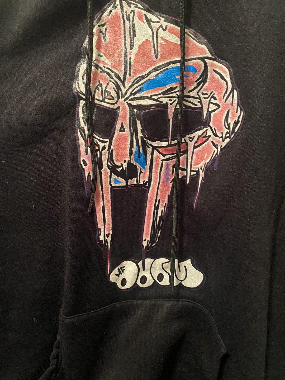 Custom × Mf Doom MF DOOM Custom Dripping Mask Hoodie | Grailed