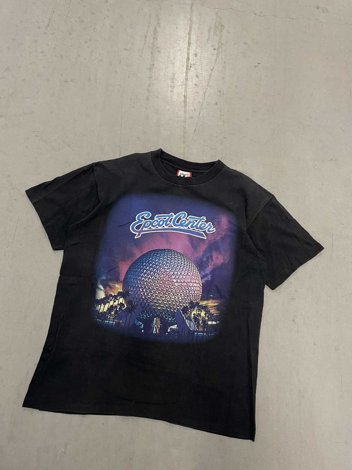 Disney × Vintage vintage 90s Epcot center faded tee | Grailed