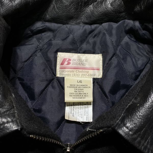 Vintage Rare Terminator 2 Cast & Crew Wool LeatherJacket | Grailed