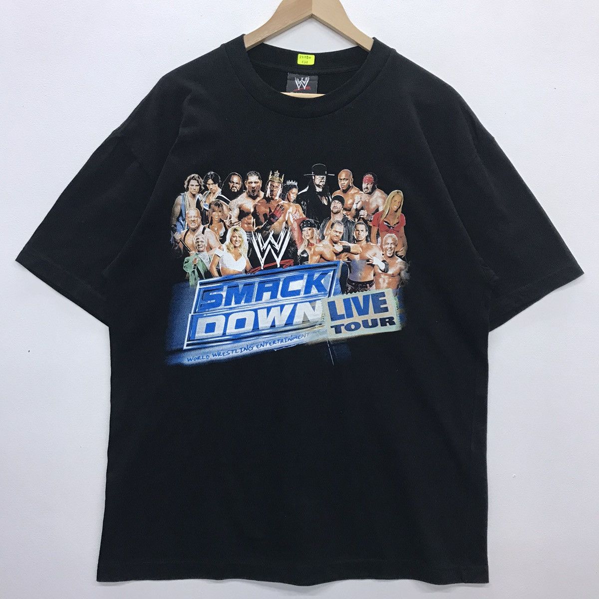 Wwe × Wwf *Rare!! WWE Smack Down Live Tour tee | Grailed