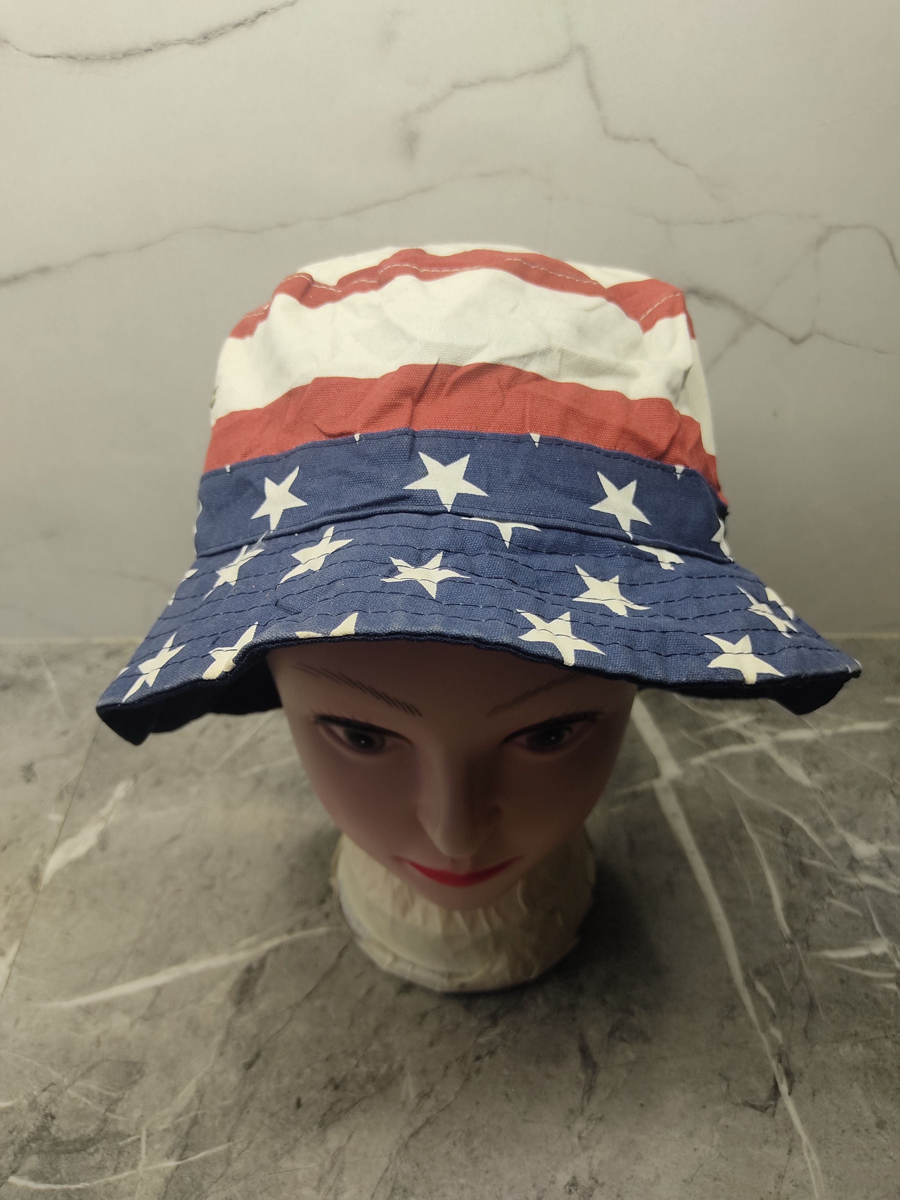 Vintage American Flag Bucket Hat | Grailed