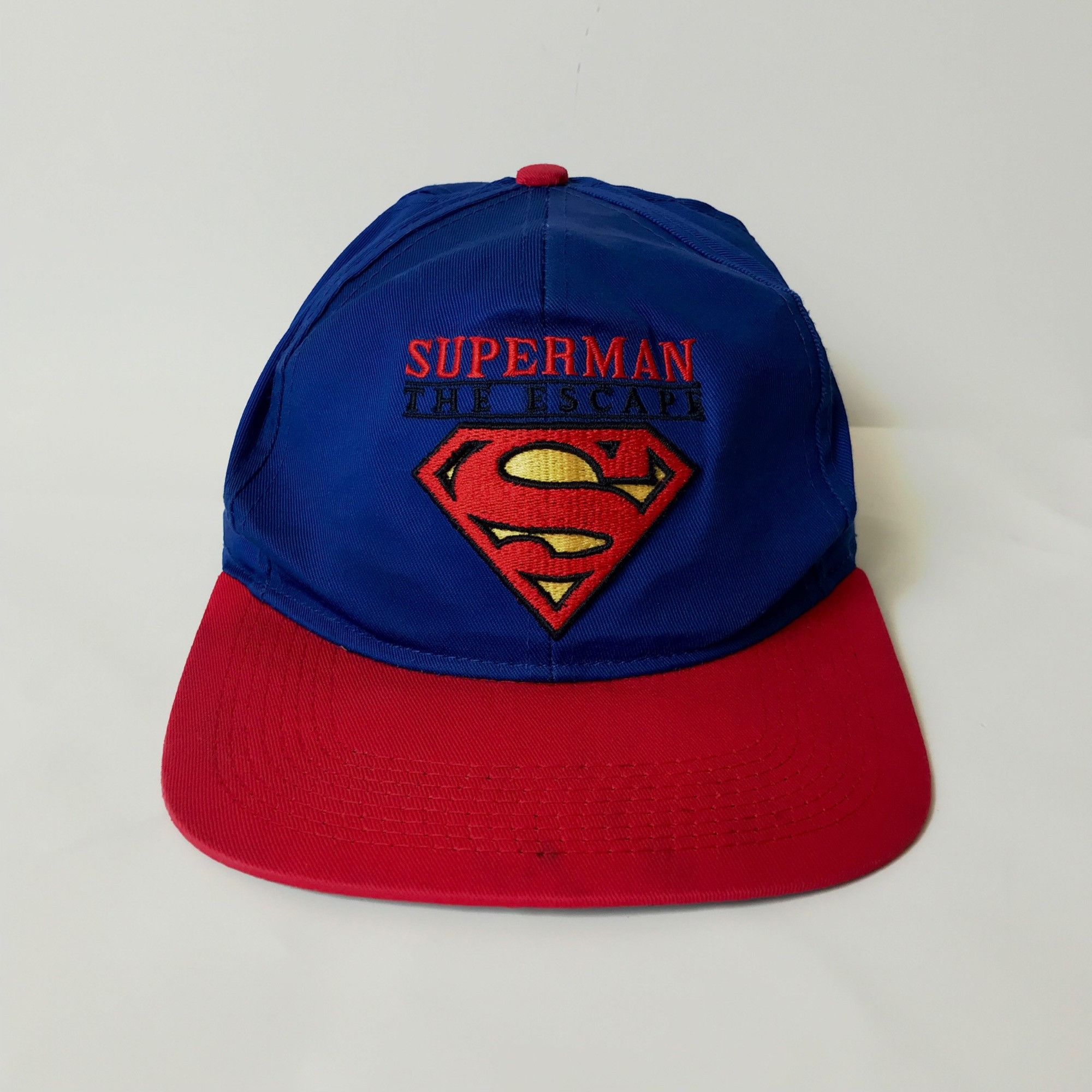 Urban Outfitters 90s VINTAGE Six Flags Snapback Superman Ride Hat Cap ...