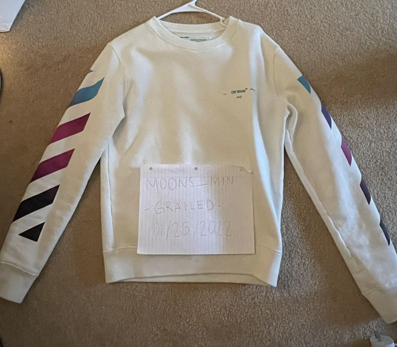 Off-White Crew Neck Rainbow Gradient | Grailed