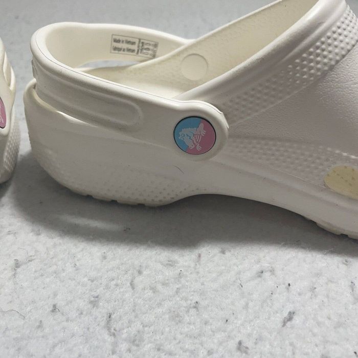 Crocs Crocs Transgender Flag White Slip-On Clogs Unisex Adult | Grailed