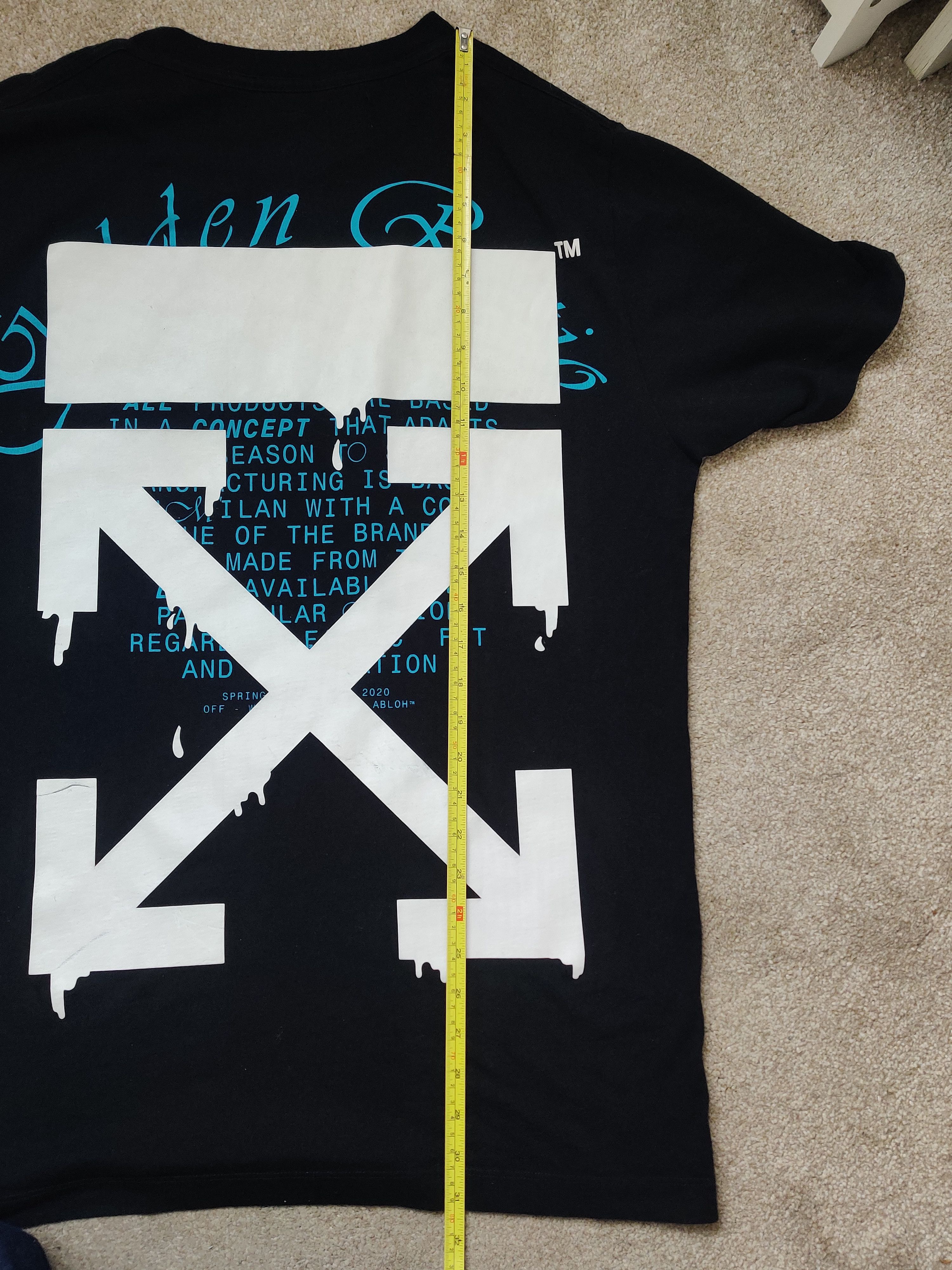Off-White Golden Ratio Dripping Arrows Tee | Grailed
