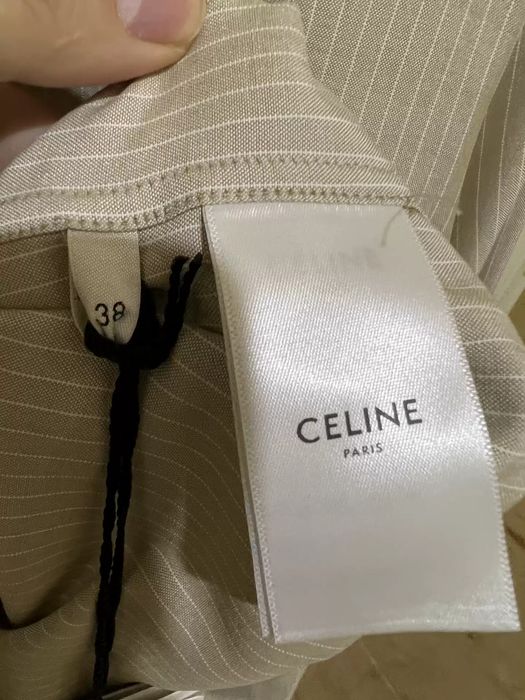 Celine Celine 20ss silk diagonal t-shirt | Grailed