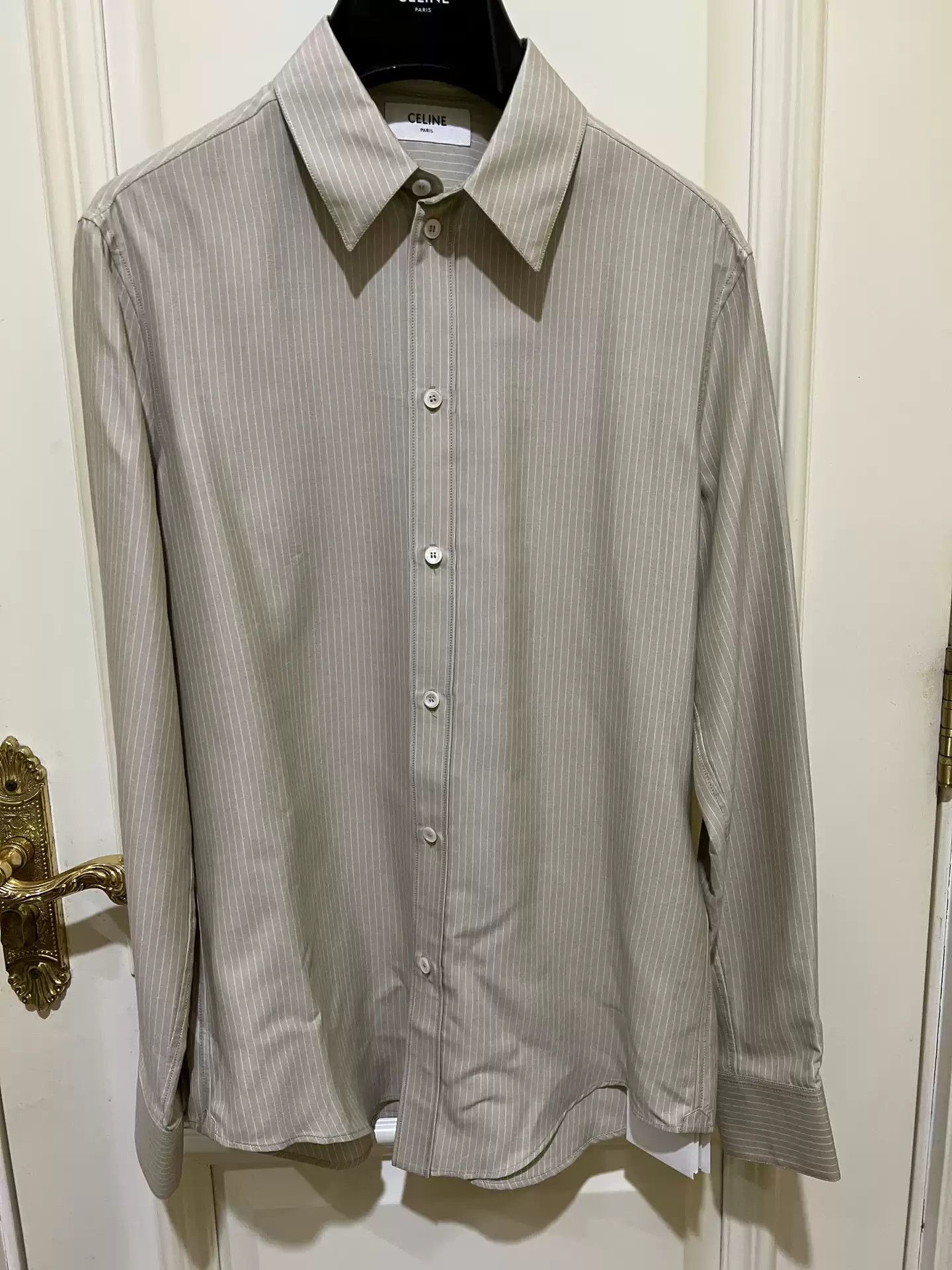 Celine Celine 20ss silk diagonal t-shirt | Grailed