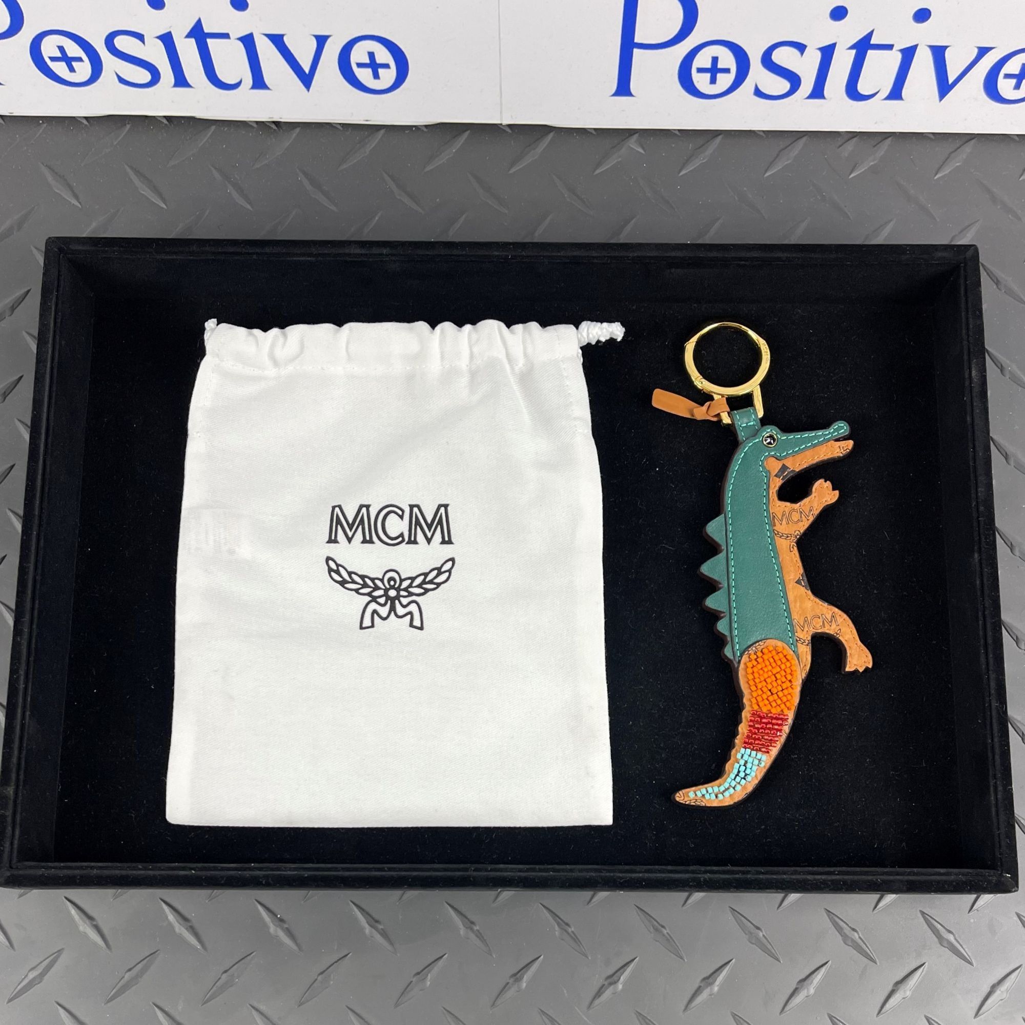 MCM MCM Zoo 2D Alligator Leather Keychain | Grailed