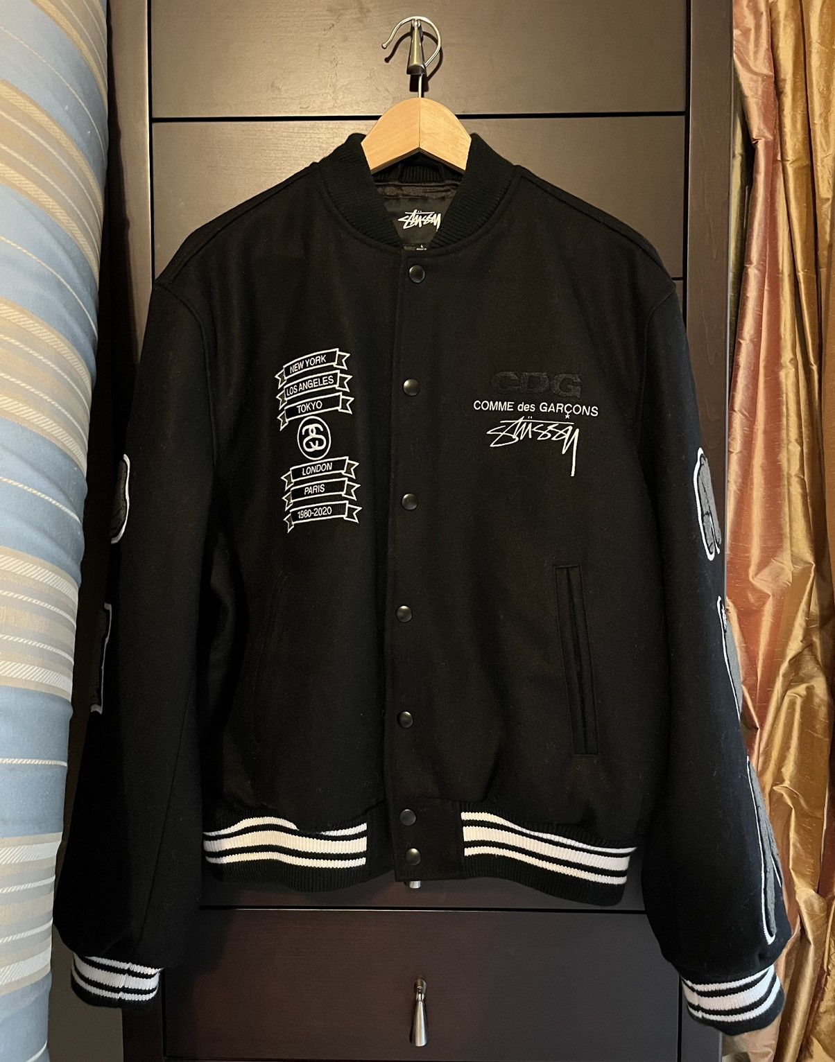 Stussy Stussy CDG 40th Anniversary Varsity Jacket | Grailed