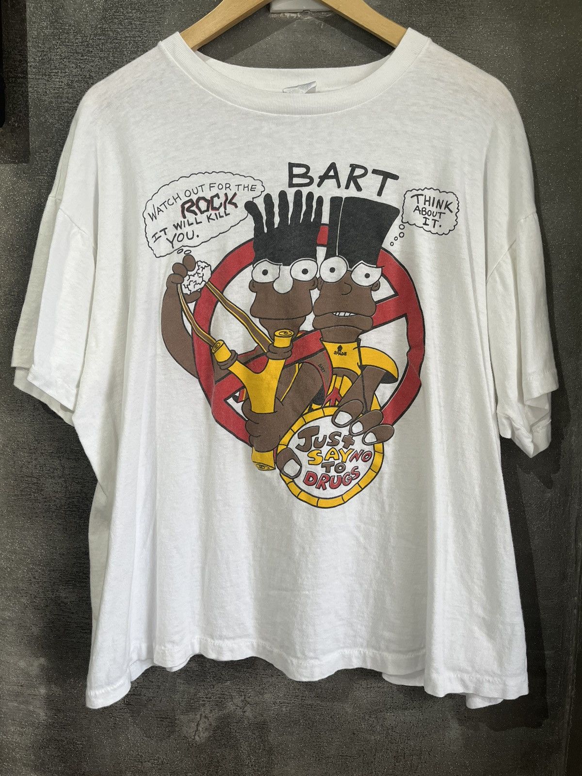 The Simpsons × Vintage Vintage 1990s Black Bart Simpson No To Drugs ...