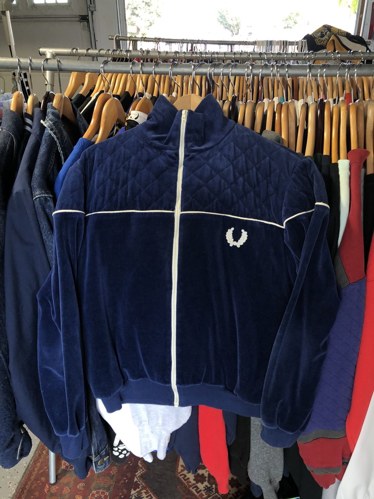Fred Perry × Velour × Vintage Vintage 80s Fred Perry Velour Track top ...