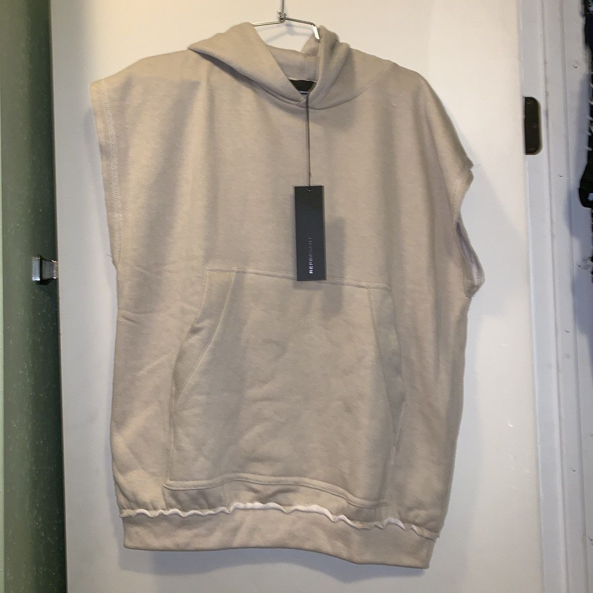 Represent Clo. REPRESENT Vest / hooded Tank Top Tan FOG VIBES | Grailed