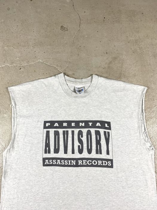 Vintage 90’s Vintage Parental Advisory Rap Tee Shirt | Grailed