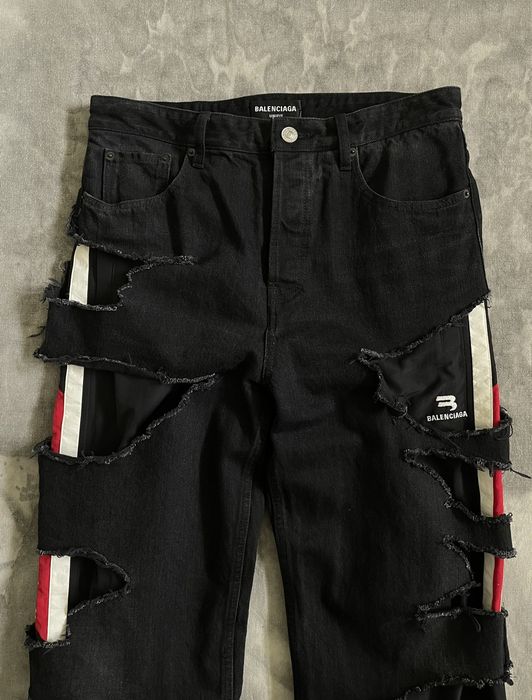 Balenciaga Balenciaga Slashed Distressed denim size Small | Grailed
