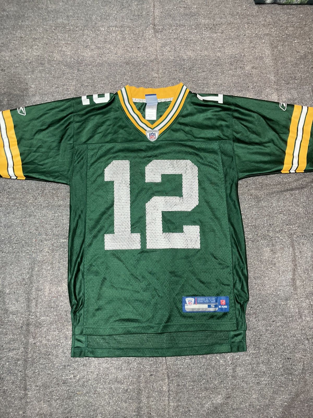 Jersey × NFL × Reebok Aaron Rodgers #12 Reebok On Field NFL Players ...
