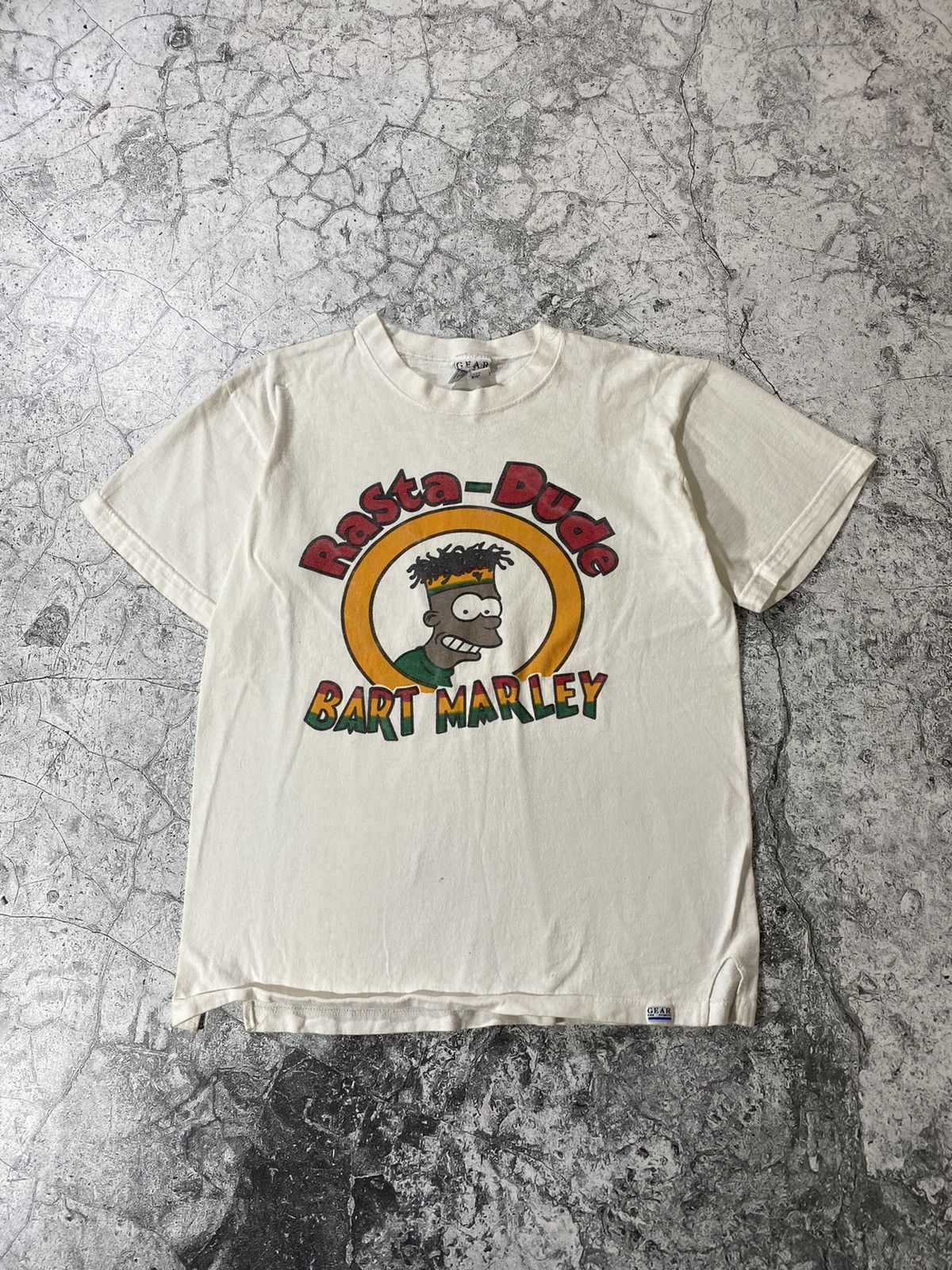 Vintage Vintage 90’s The Simpsons Bart Marley Parody T-shirt | Grailed