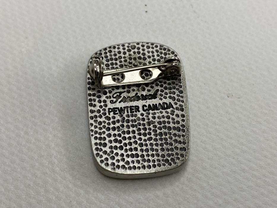 Vintage FREDERICK DESIGN PEWTER RAVEN HANDCRAFTED IN CANADA BROOCH ...