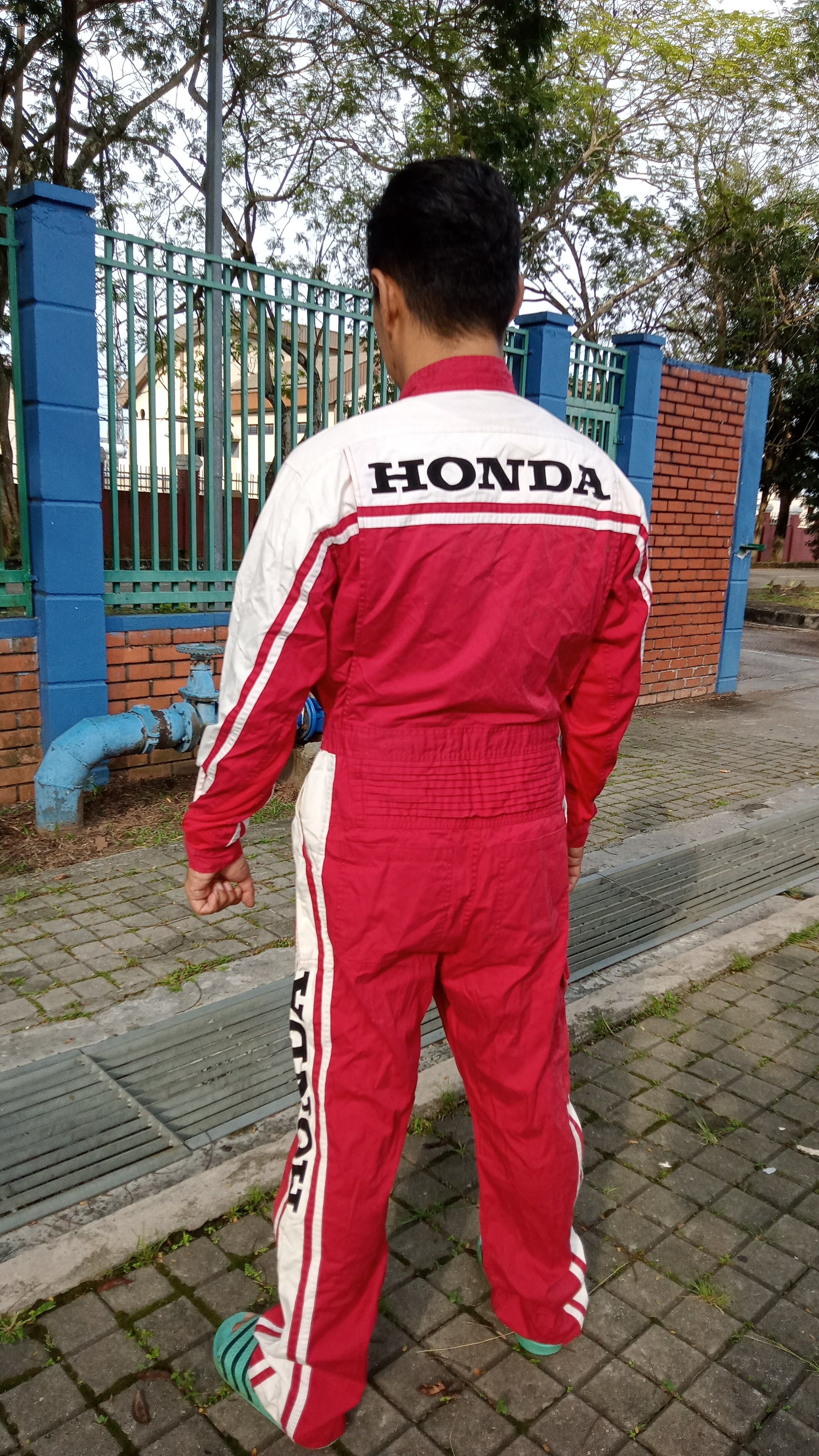 Honda × Japanese Brand × Racing Vintage 90s Honda Worker wear Overall ...
