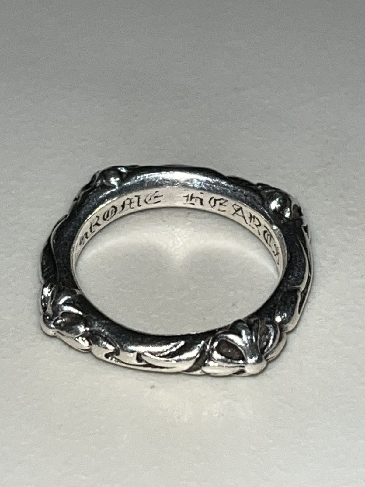 Chrome Hearts Chrome hearts " Scroll Band Ring 925 Silver " | Grailed