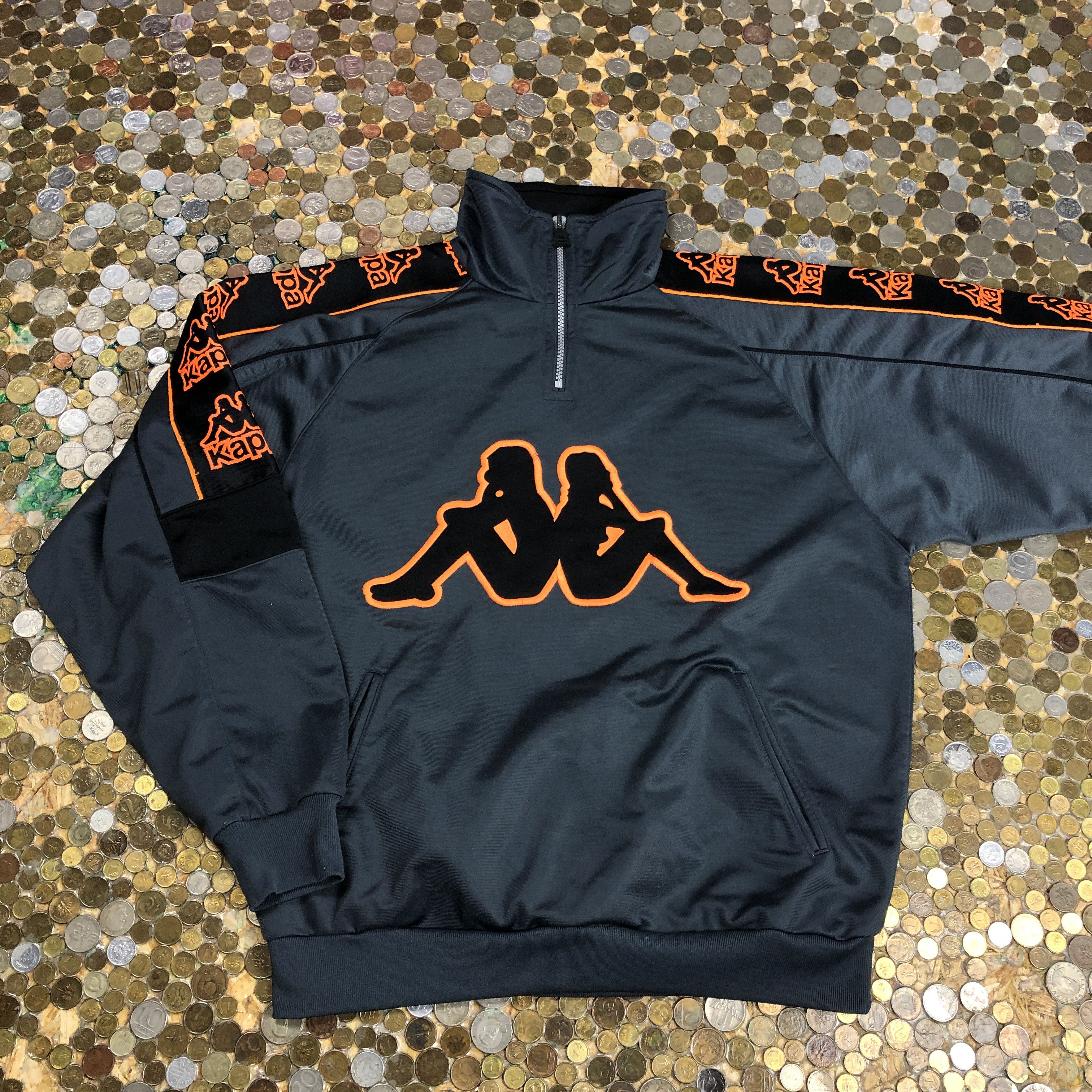 Kappa Kappa Vintage zip tracksuit sweatshirt 90's + center logo | Grailed