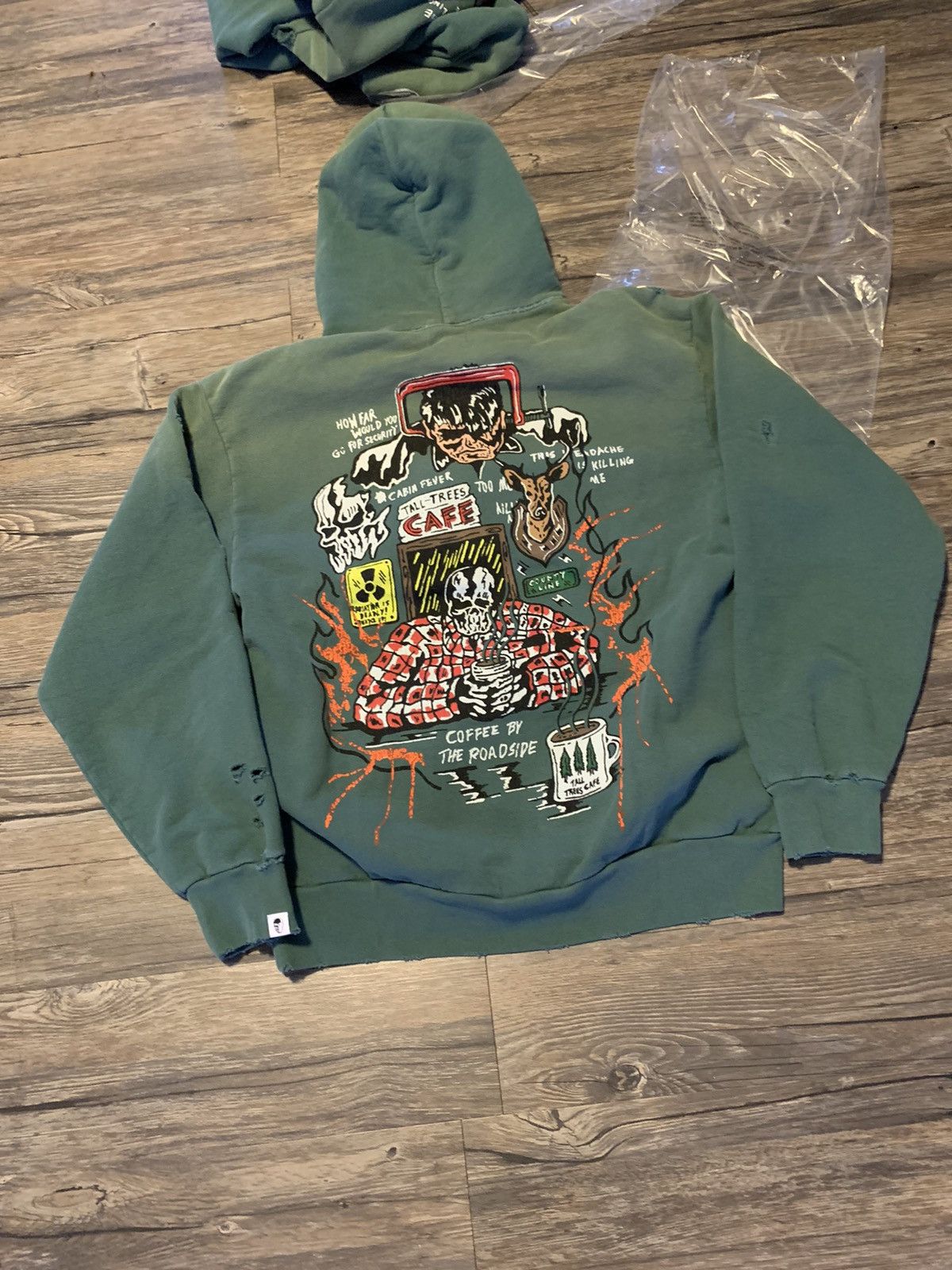 Warren Lotas Warren Lotas ‘ Roadside Coffee’ Hoodie Sz M | Grailed