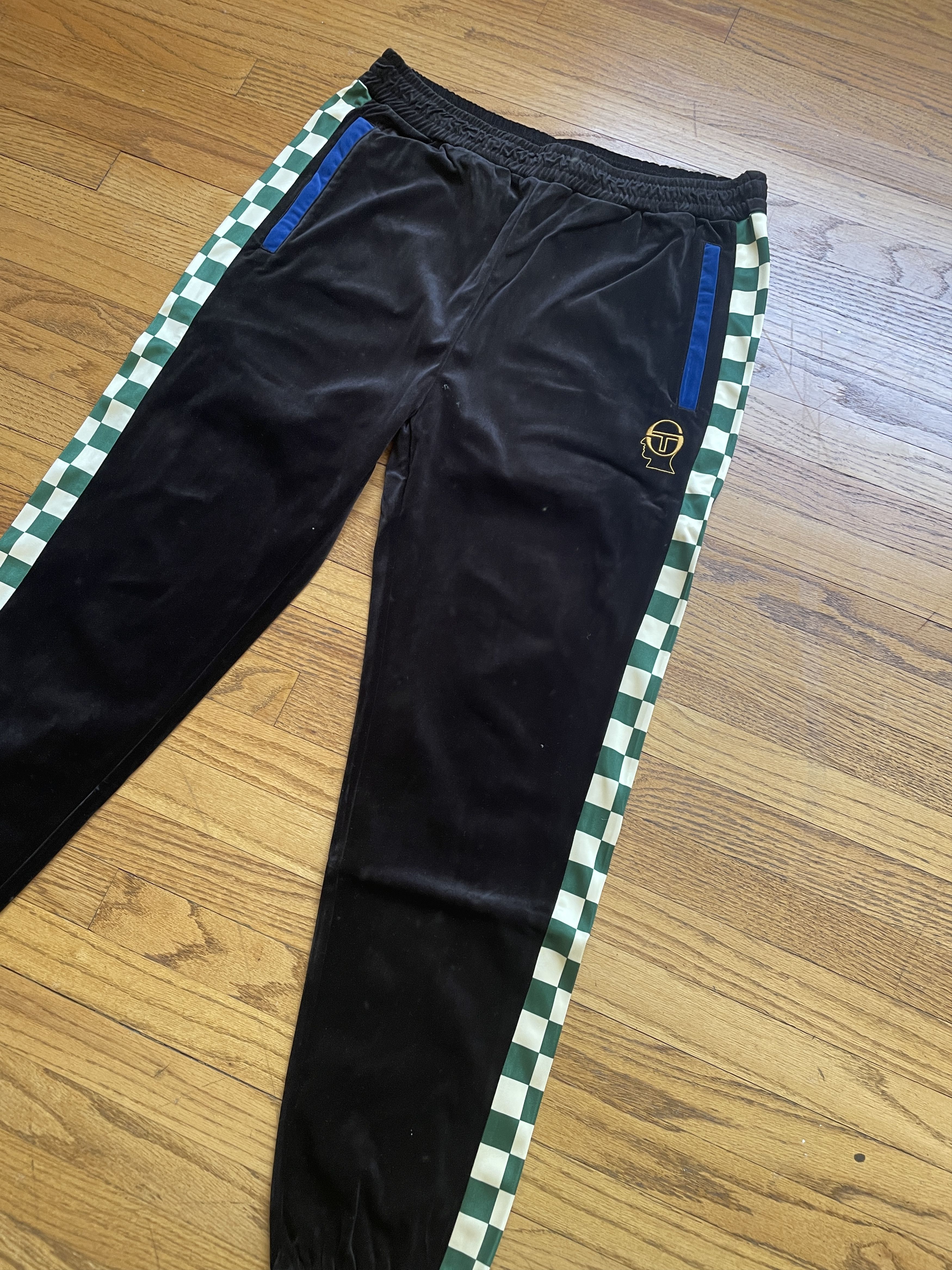 Brain Dead SERGIO TACCHINI Checkered Track Pants Large | Grailed