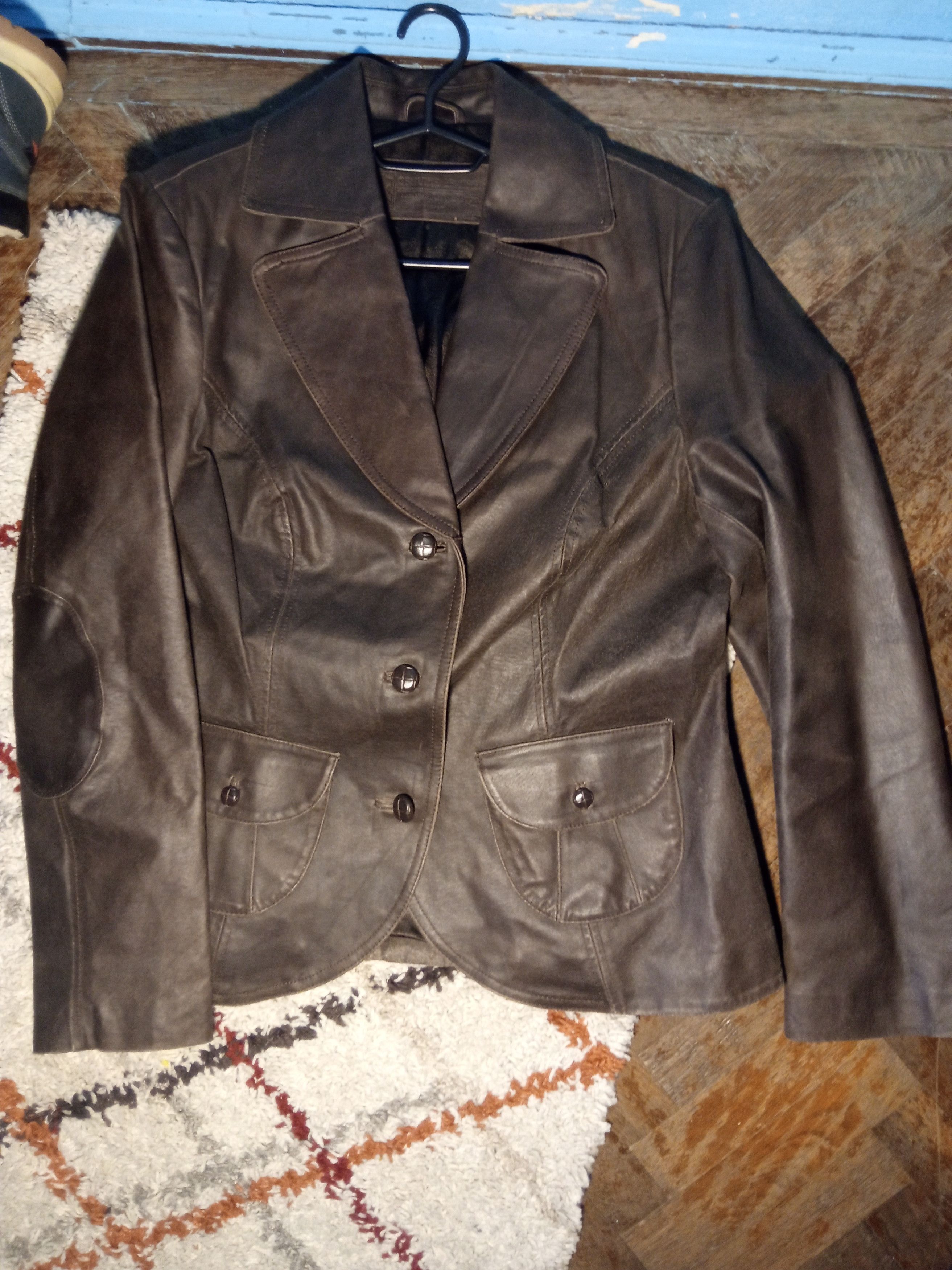 C&A × Genuine Leather × Leather Jacket Vintage Pig leather jacket coat ...