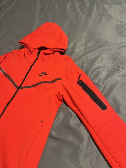 Nike Red Nike Tech Fleece Top | Grailed
