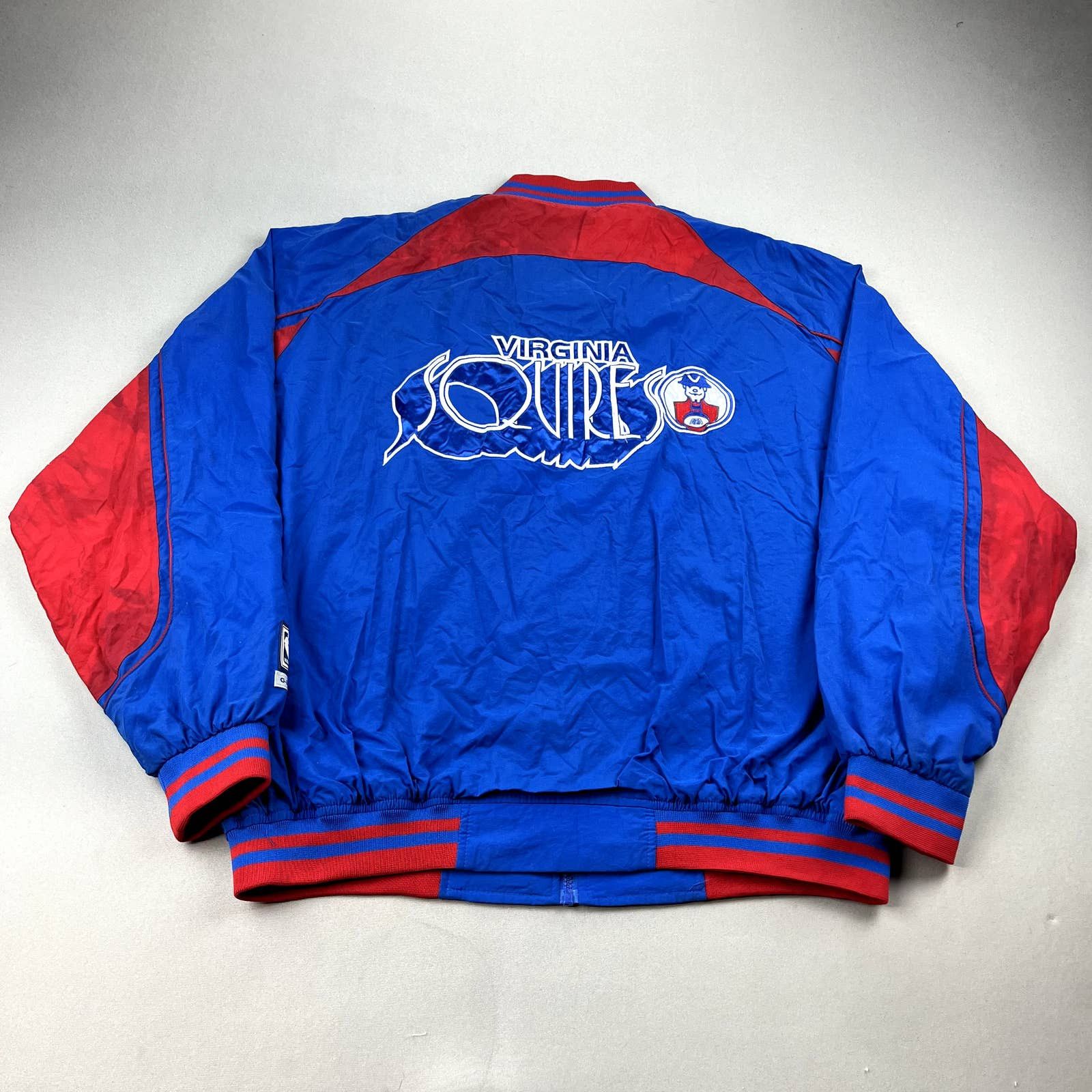 NBA Virginia Squires Jacket Bomber XL Blue ABA NBA Basketball | Grailed