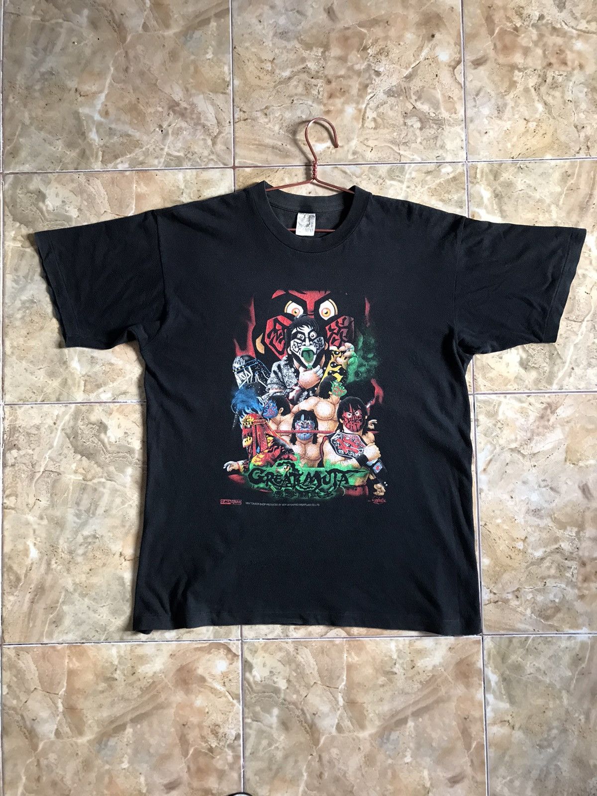 Japanese Brand × Vintage × Wcw/Nwo Vtg 1992 Wrestling GREAT MUTA Keiji ...