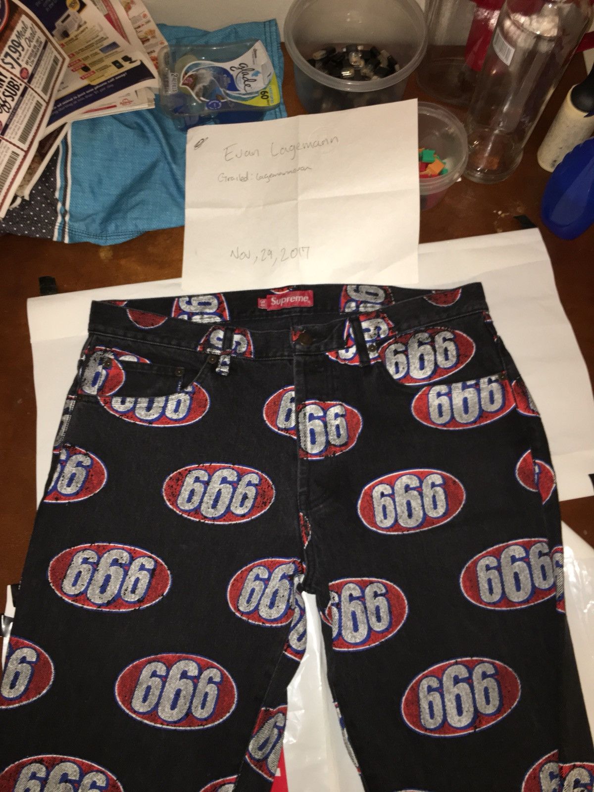 Supreme 666 Pants | Grailed