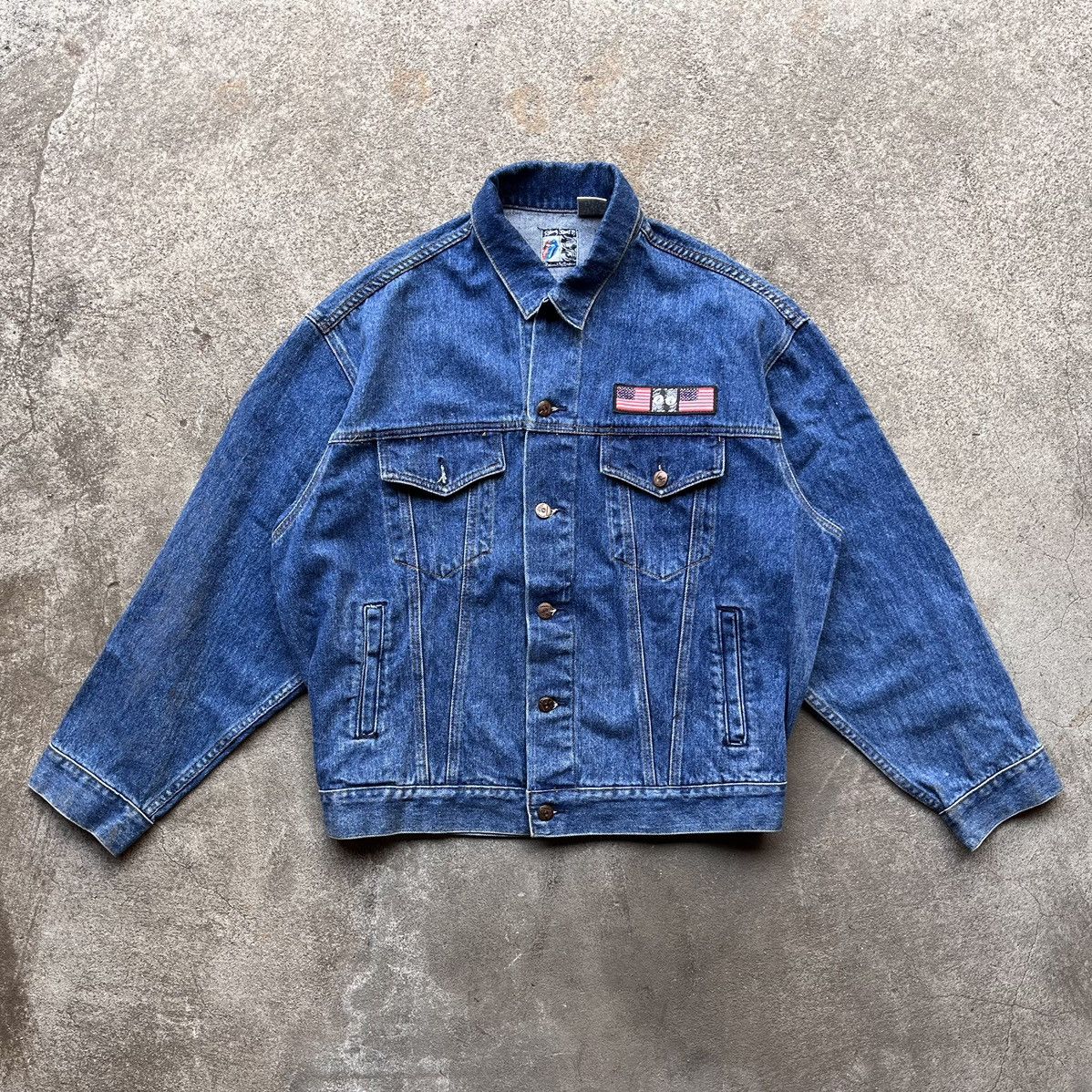 The Rolling Stones Rolling Stones Vintage 1989 Steel Wheels Tour Denim ...