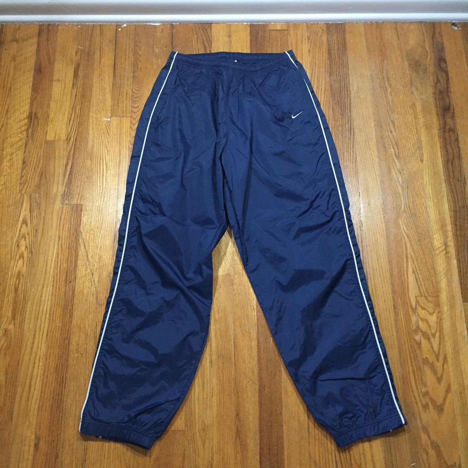 Nike Vintage 90s Navy Track Pants | Grailed