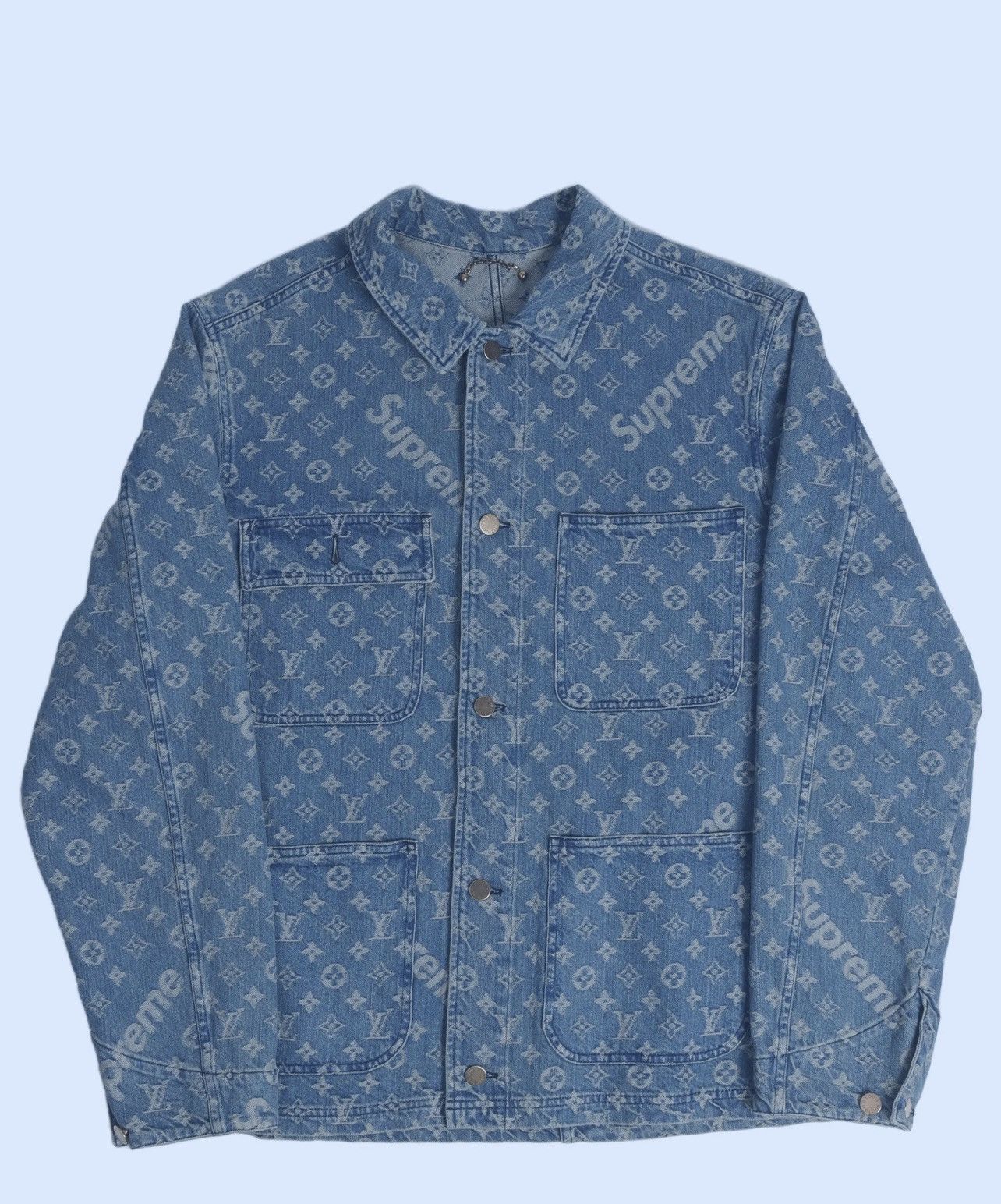 Louis Vuitton × Supreme Louis Vuitton Supreme Denim Jacket | Grailed