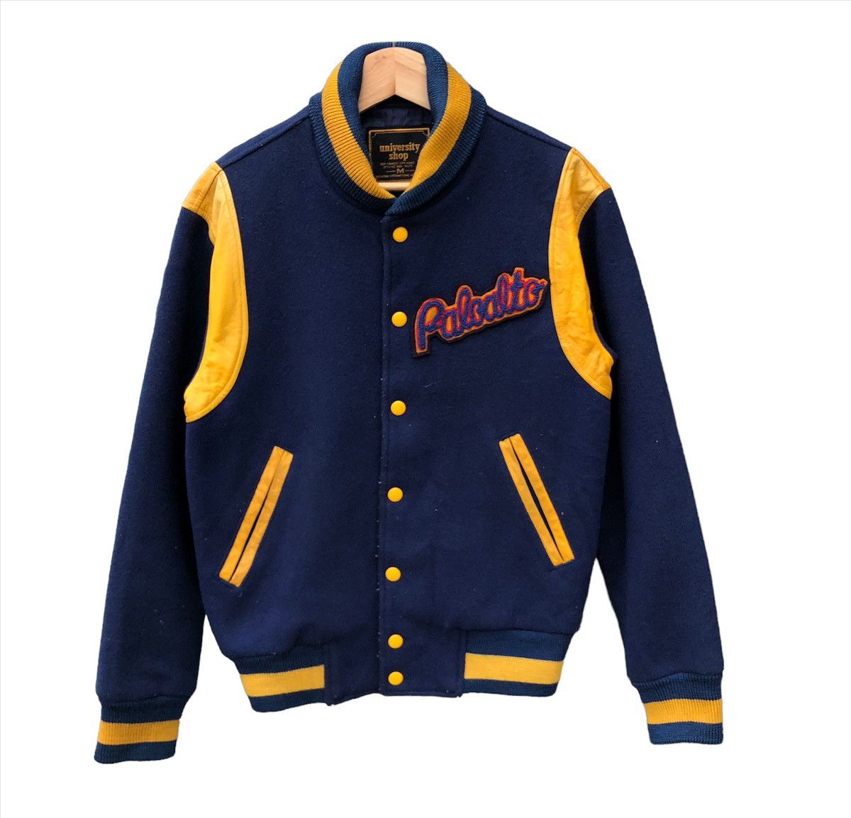 Varsity College University shop wool varsity jacket | Grailed