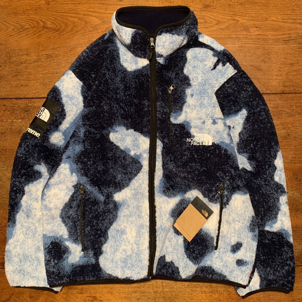 Supreme × The North Face Supreme The North Face Bleached Denim Print ...