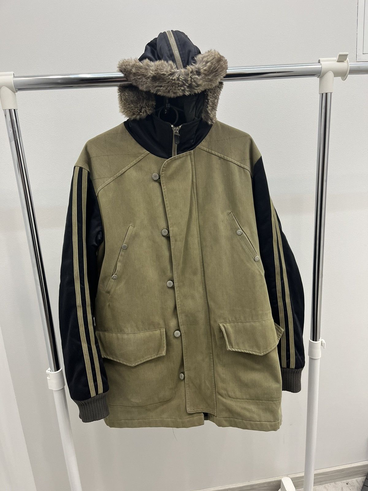 Dolce & Gabbana D&G AW03 Hip-Hop Faux Fur Hooded Parka Jacket | Grailed