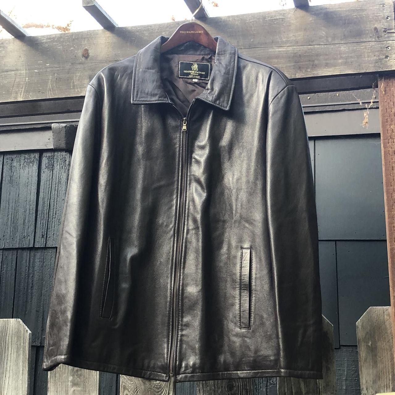 Vintage AJ Leather Factory Vintage Italian Leather Jacket | Grailed