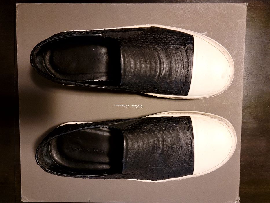 Rick Owens Python Boat Shoes | Grailed