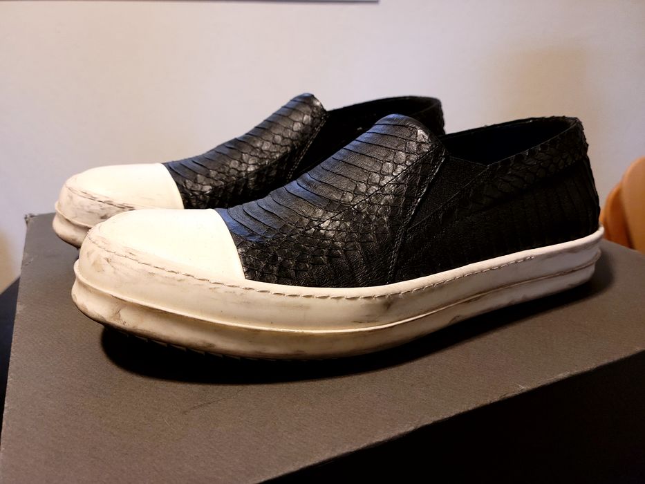 Rick Owens Python Boat Shoes | Grailed