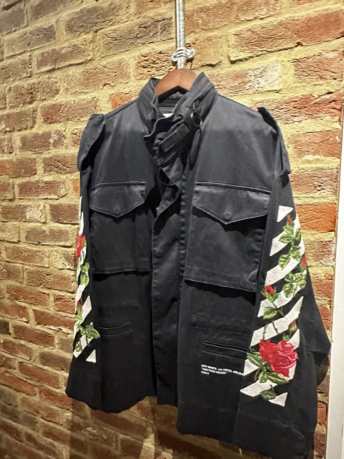 Off-White OFF WHITE Roses Military Jacket | Grailed
