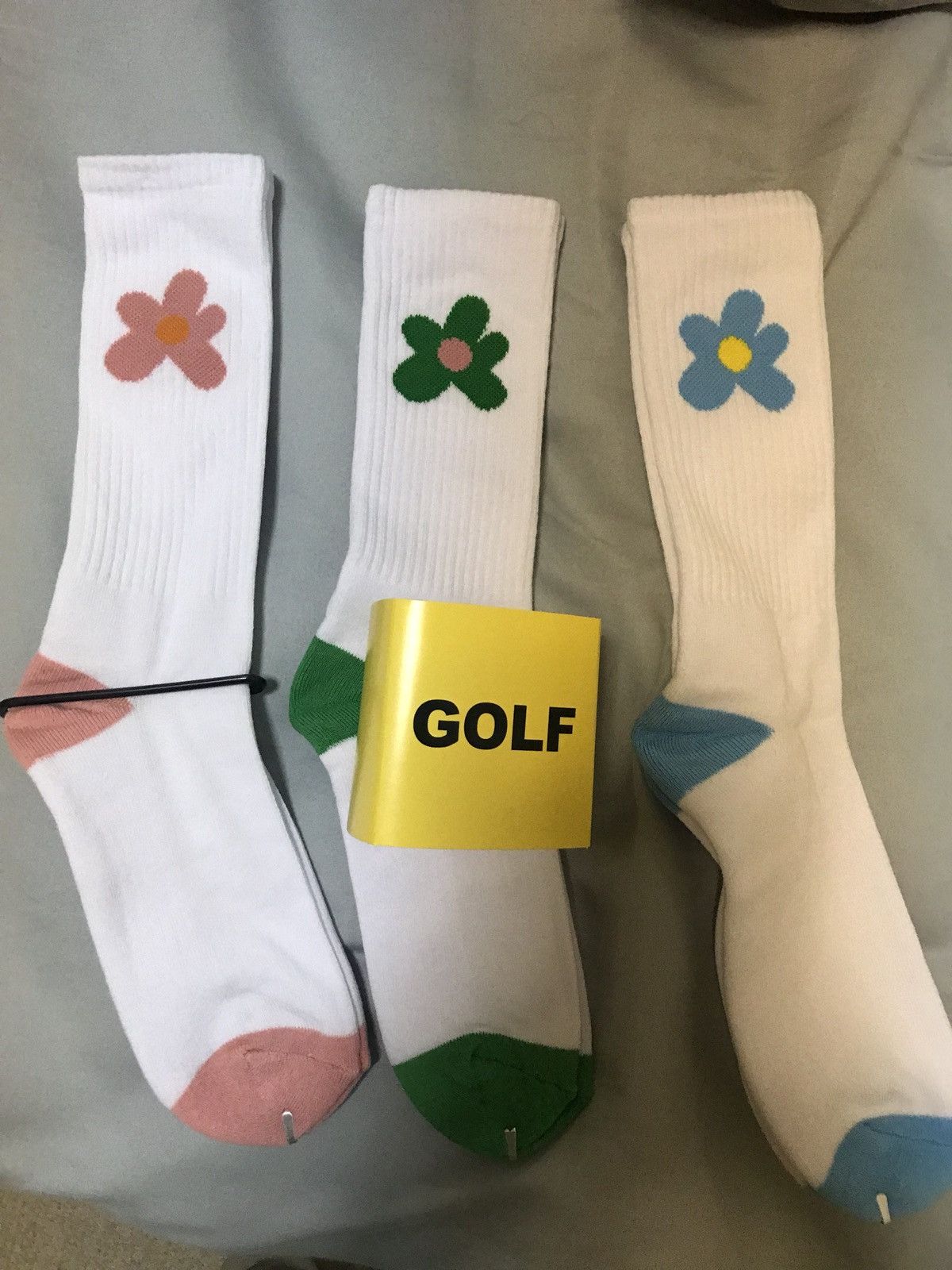 Golf Wang × Tyler The Creator Golf Le Fleur Flower 3 Sock Pack | Grailed