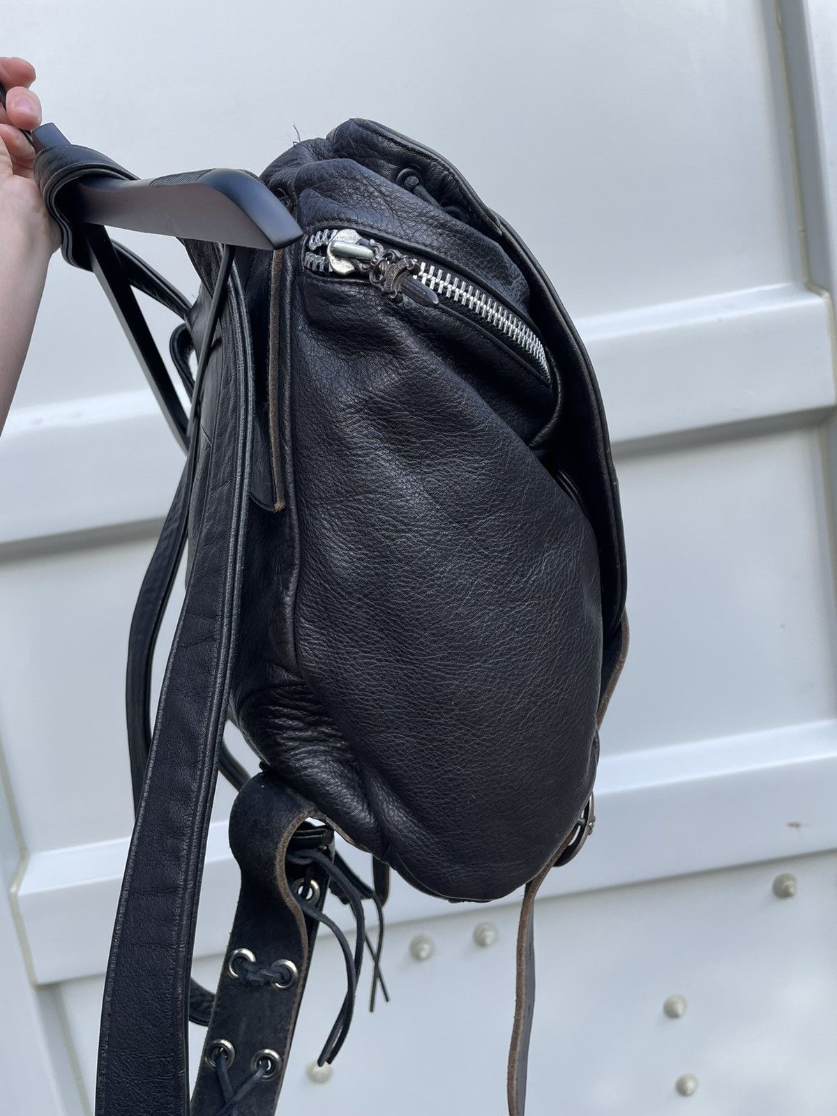 Chrome Hearts Leather Rucksack Backpack | Grailed