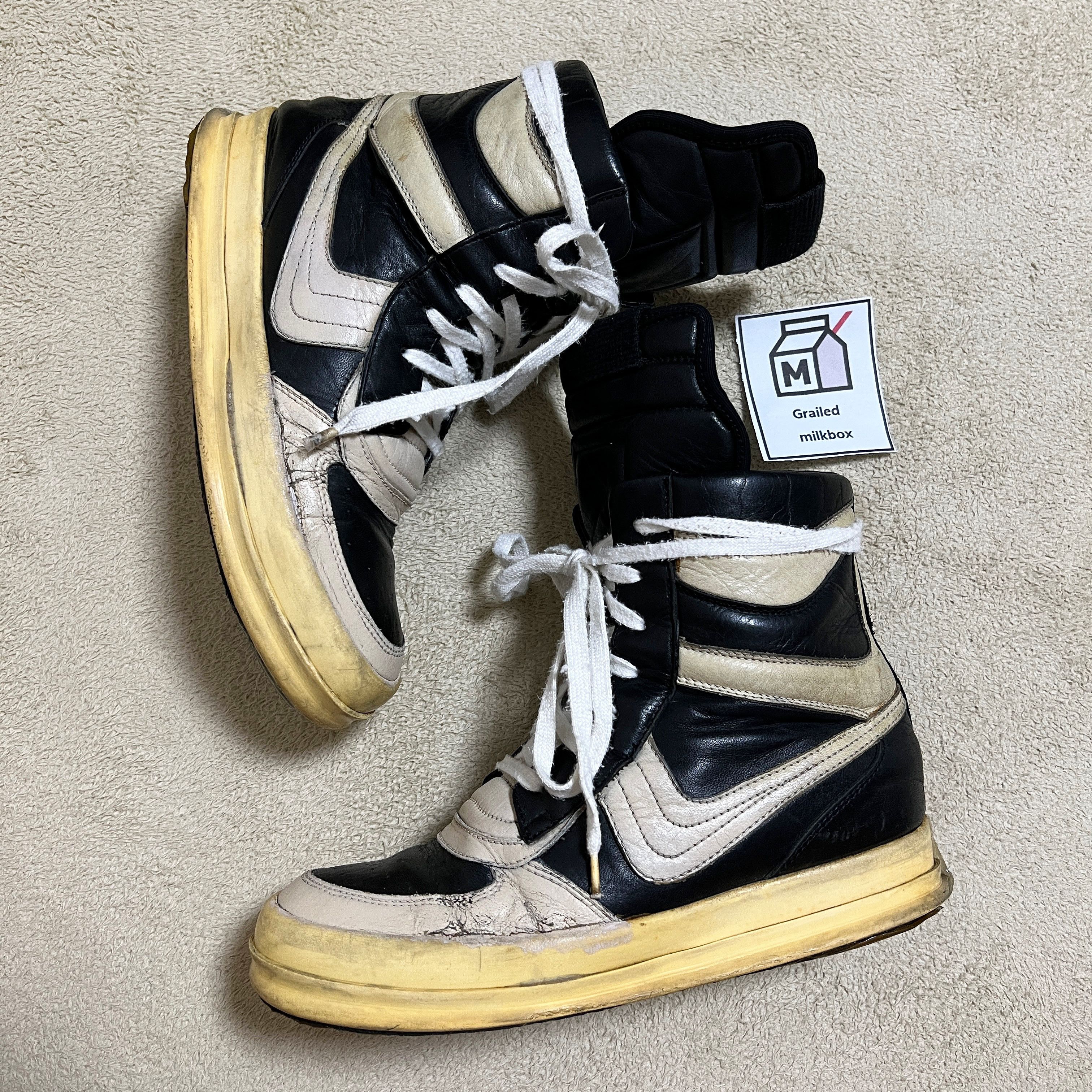 Rick Owens Rick Owens OG Dunks Black White AW2008 | Grailed