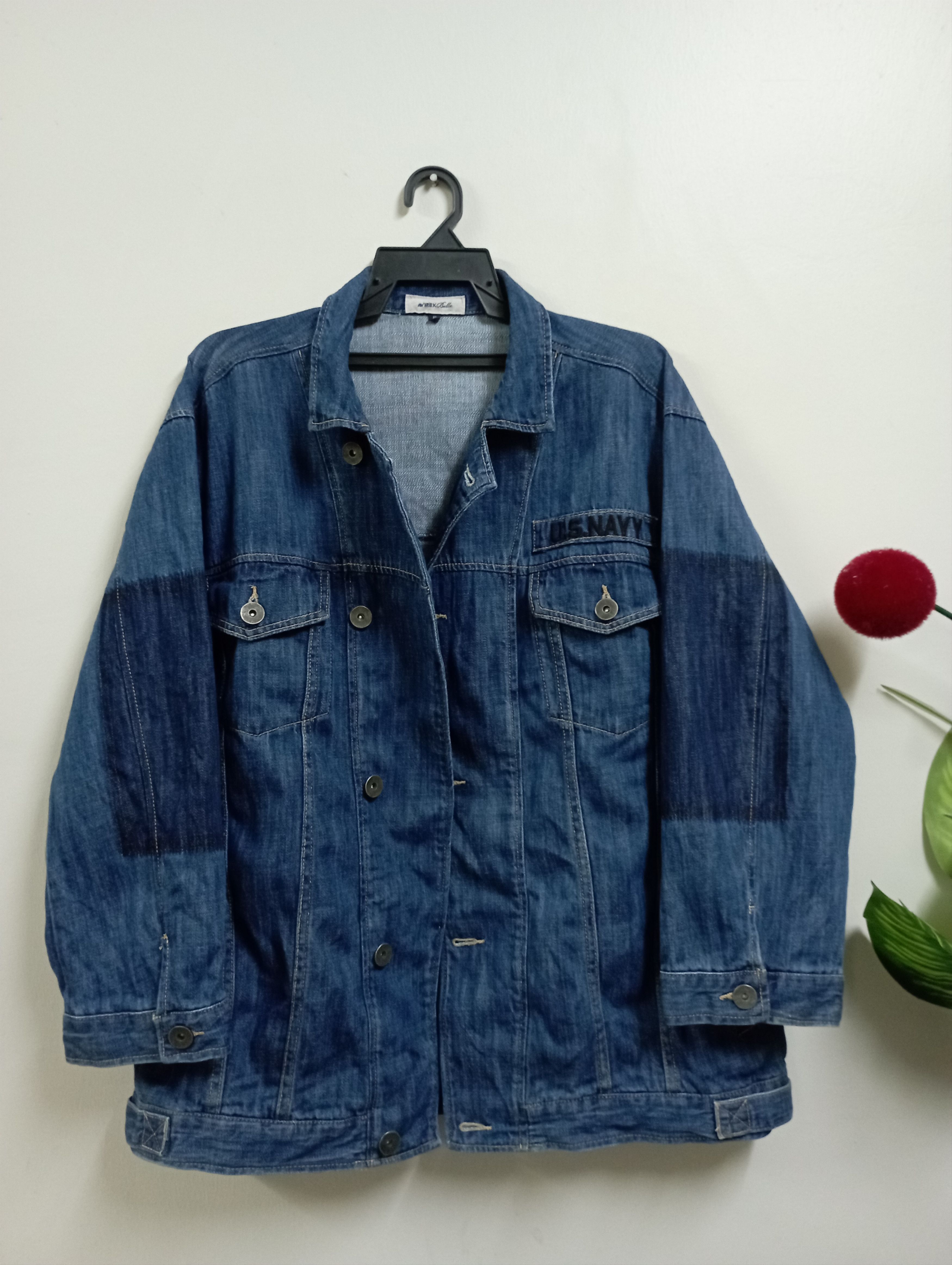 Avirex × Denim Jacket × Vintage Vintage U.S. Navy Avirex Denim Trucker ...