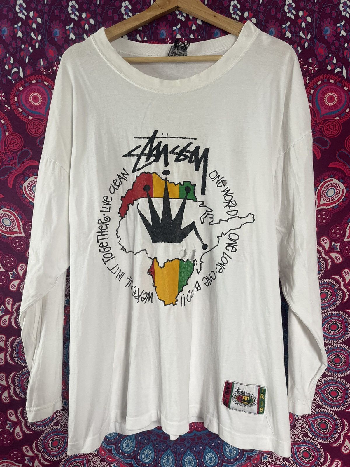 Stussy × Vintage Stussy rasta | Grailed